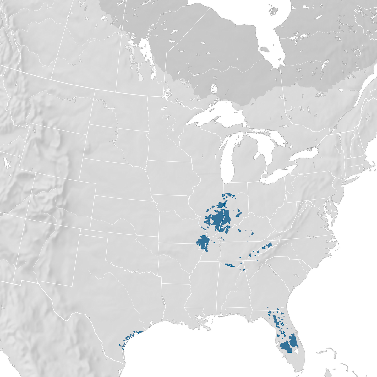 Whooping Crane - Range map - eBird Status and Trends