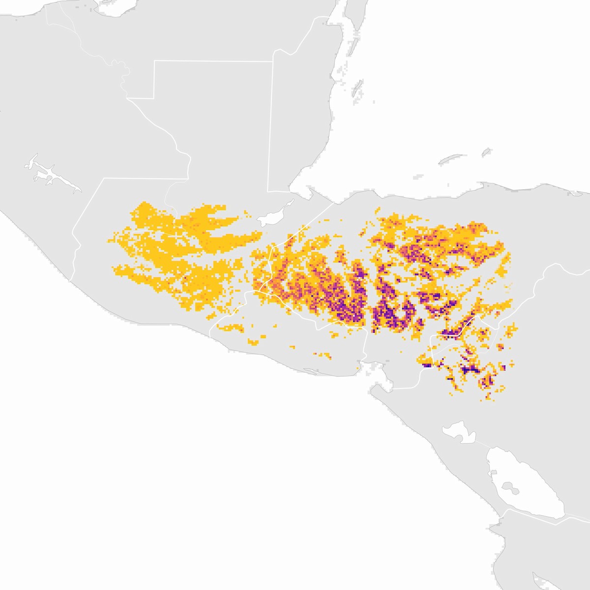 Bushy-crested Jay - Abundance animation - eBird Status and Trends