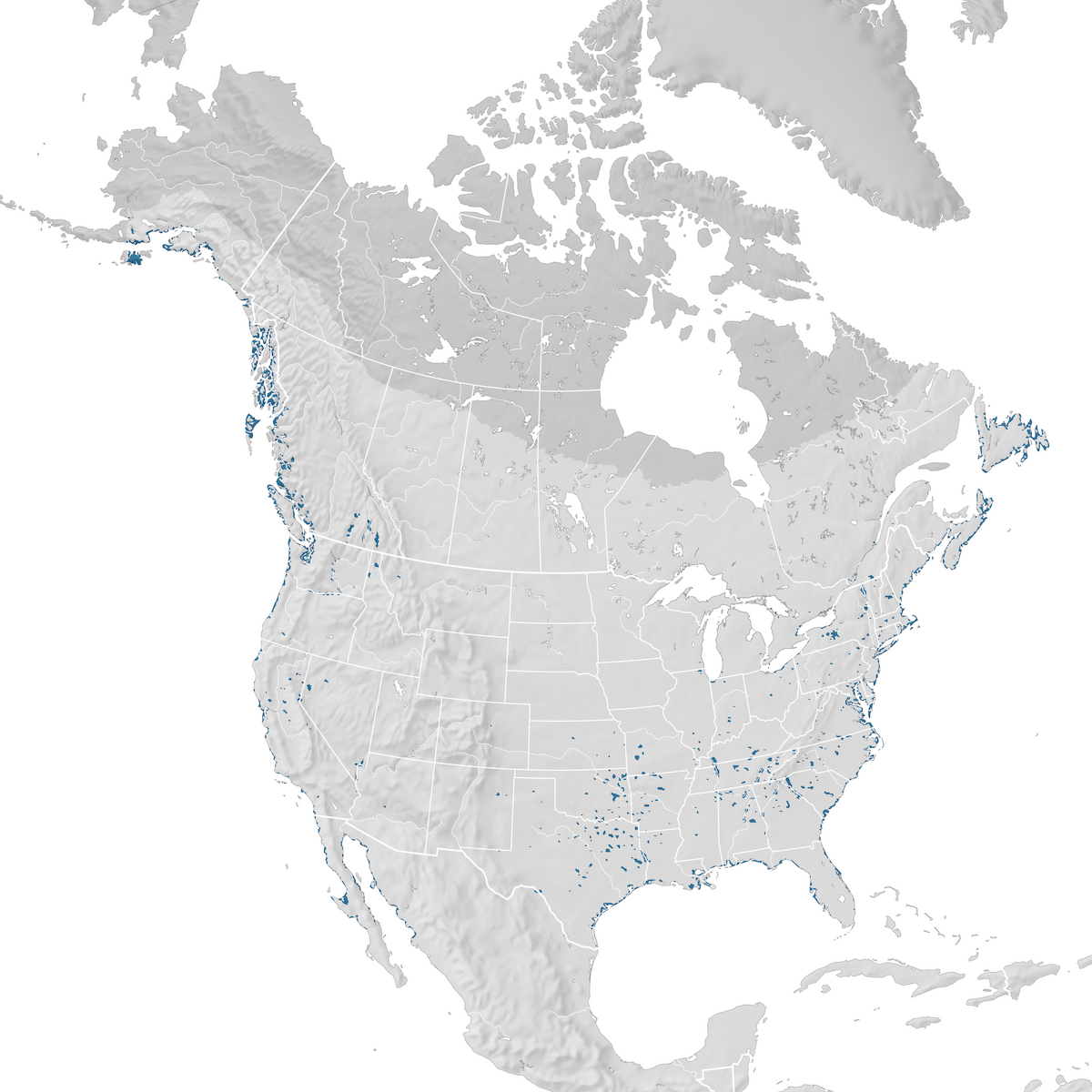 Common Loon - Range map: Non-breeding - eBird Status and Trends
