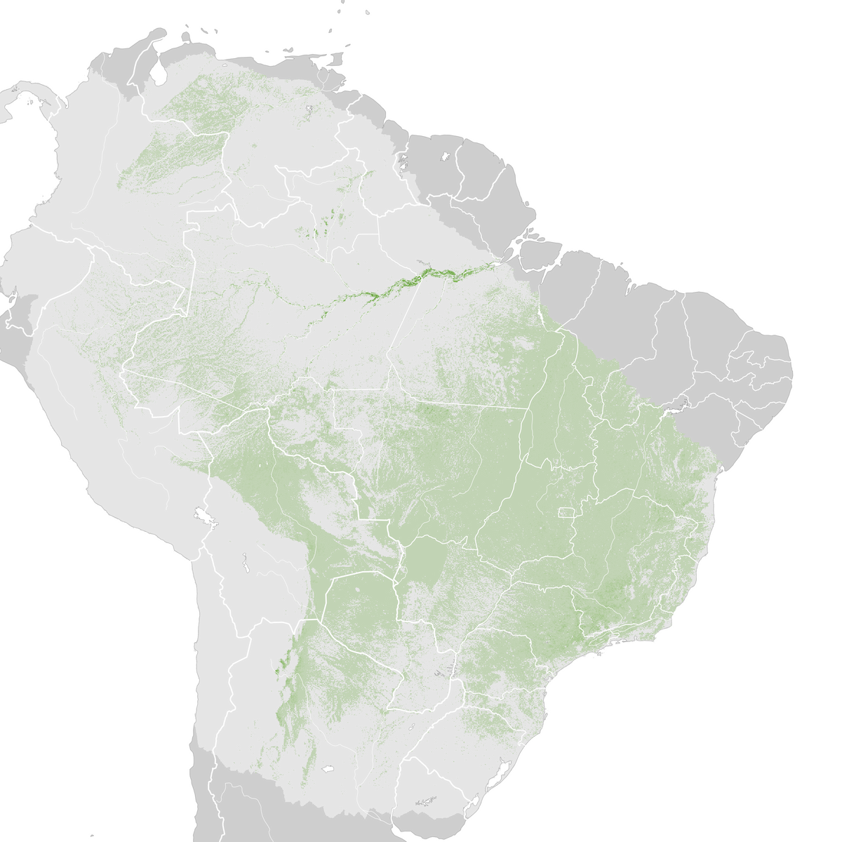Lined Seedeater - Abundance map: Pre-breeding migration - eBird Status ...