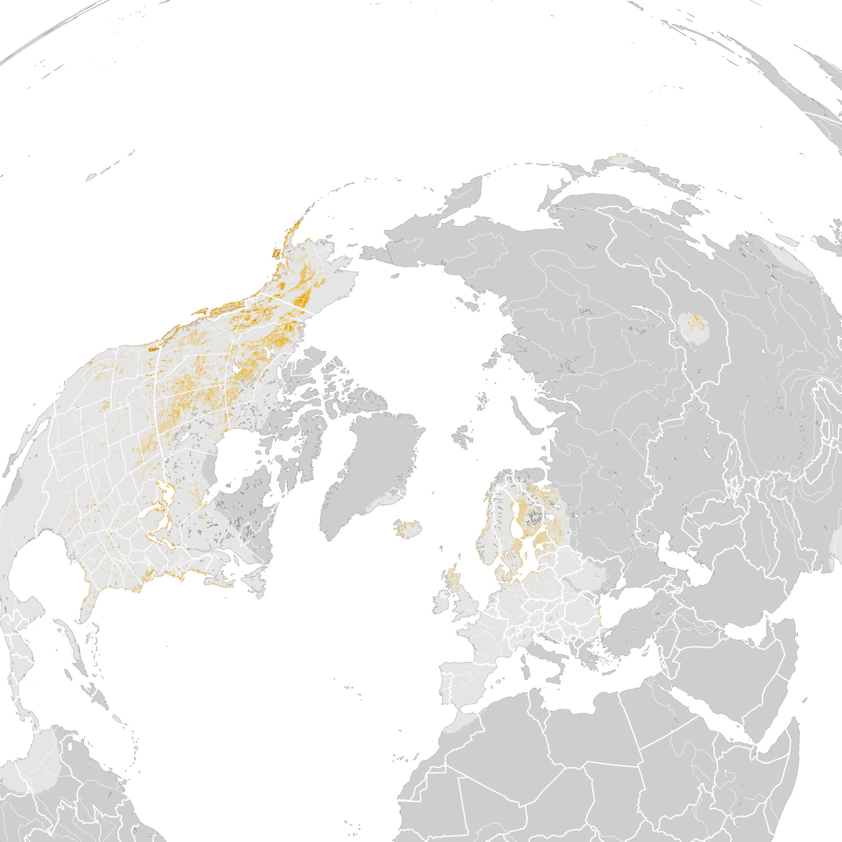 Horned Grebe - Abundance map: Post-breeding migration - eBird Status ...