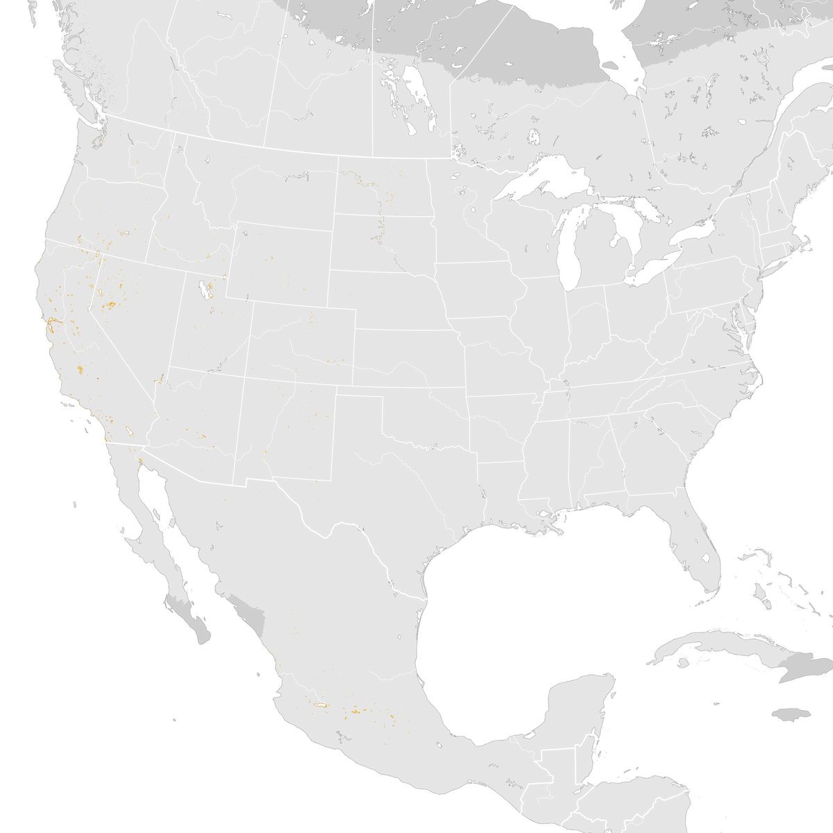 Clark's Grebe - Abundance map: Pre-breeding migration - eBird Status ...
