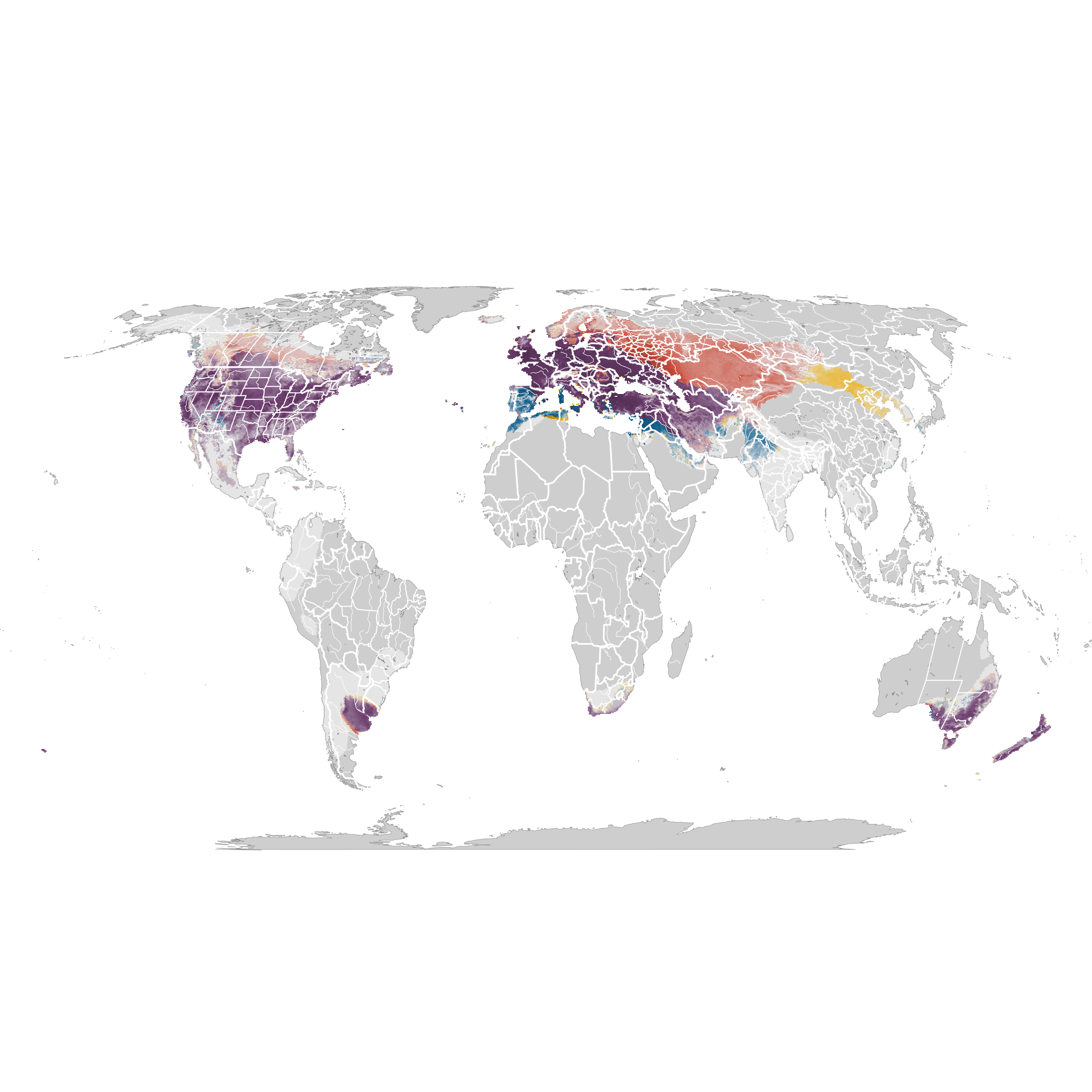 European Starling Summer Distribution Map European Starling (The Flora