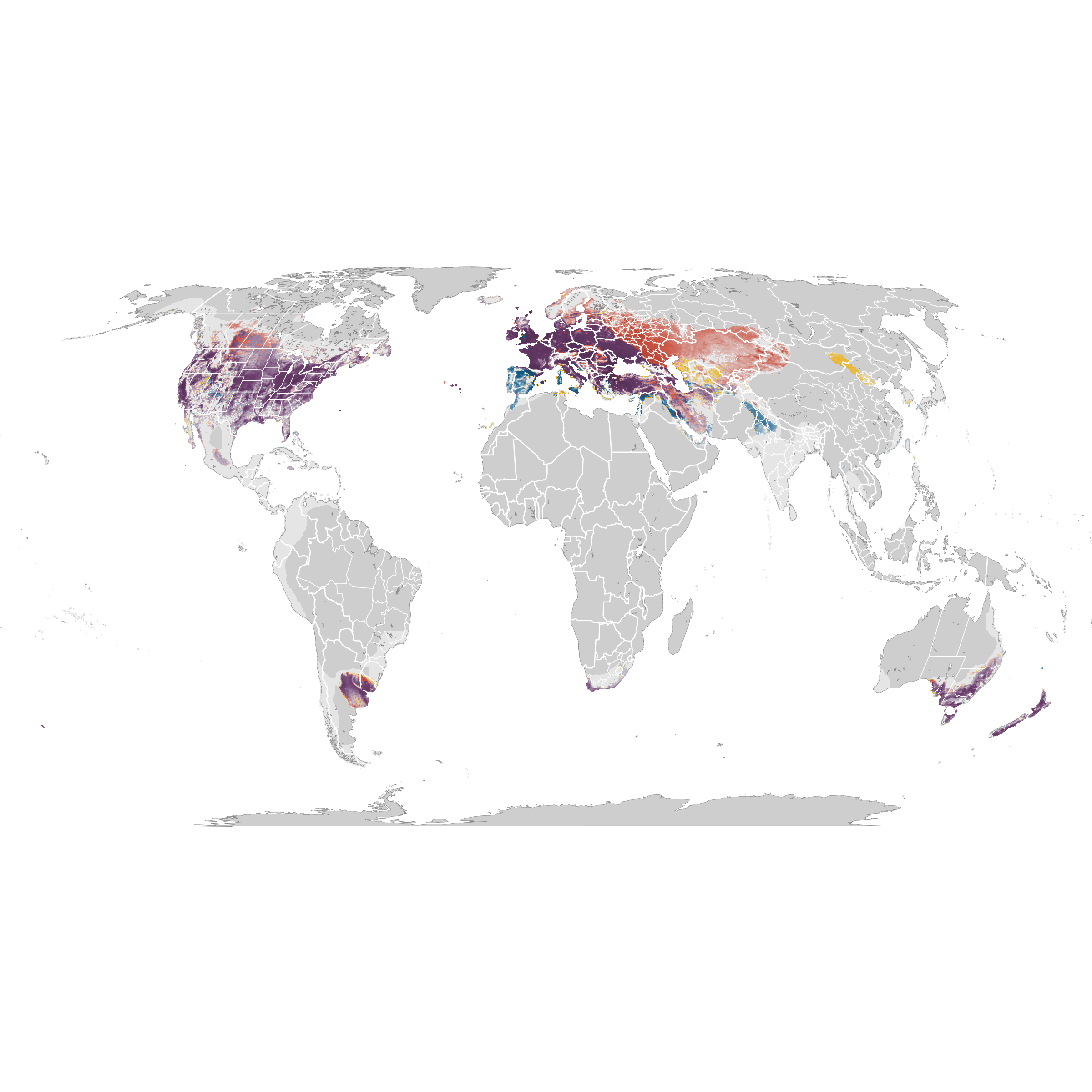 European Starling Map