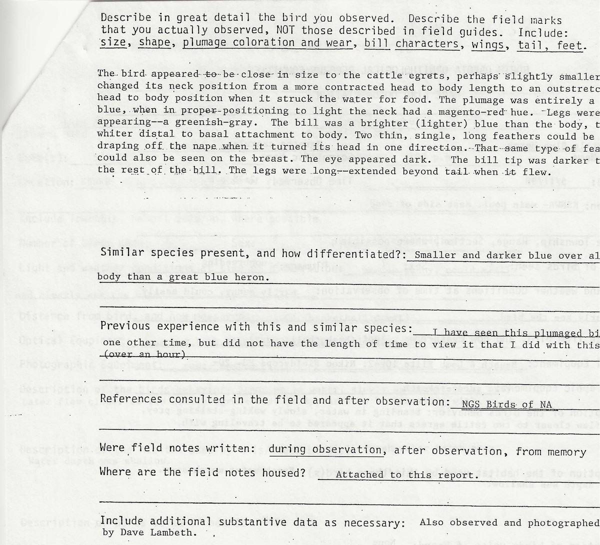 eBird Checklist - 11 May 1998 - Kellys Slough NWR - 1 species